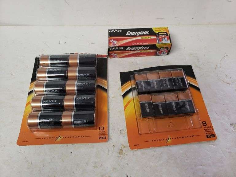 AAA, D Cell, 9V Batteries - Trice Auctions