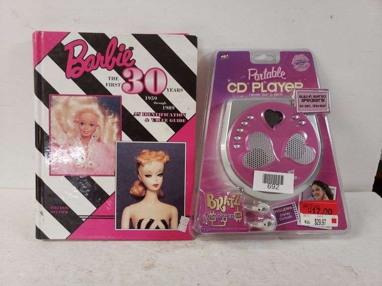 Barbie 30 Years Value Guide, Portable CD Player - Trice Auctions