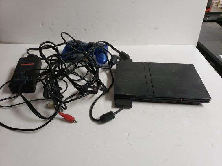 Sony PS2 Mini Game Console, Controller - Trice Auctions