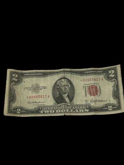 Rare $2 Red Seal STAR NOTE - Trice Auctions
