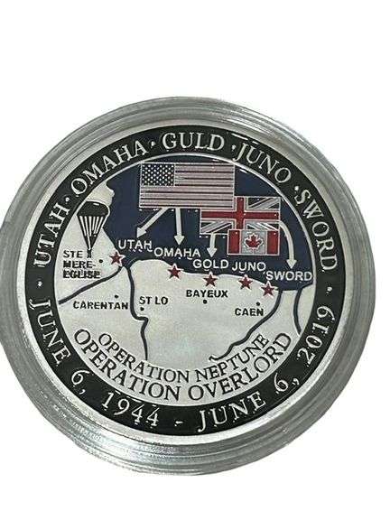 D-Day Challenge Coin 75th Anniversary Operation Overlord - Trice Auctions