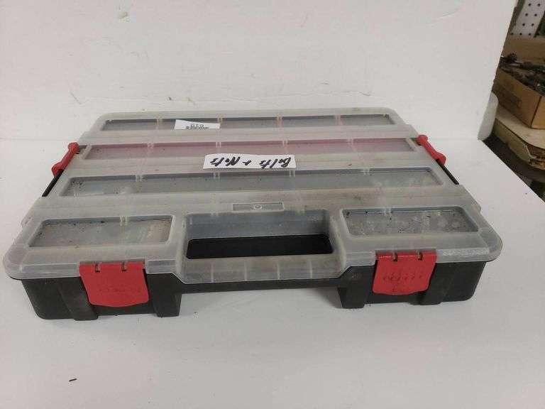 Plastic Organizer Box With Assorted Hardware - Trice Auctions