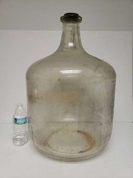 Large Vintage Pyrex Glass Carboy with Rubber Stopper - Trice Auctions