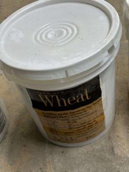 Long Term Food Storage - Bucket Freeze Dried Wheat - Trice Auctions