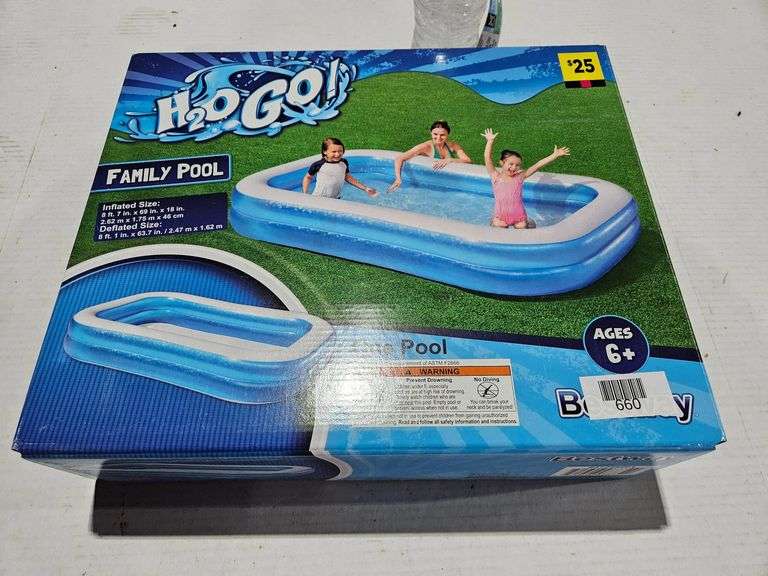 H2O Go Family Inflatable Pool - Trice Auctions