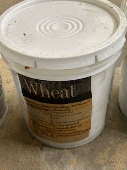 Long Term Food Storage - Bucket Freeze Dried Wheat - Trice Auctions