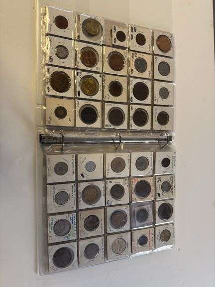 Collection of 100 Baltimore, MD Tokens in Binder - Trice Auctions