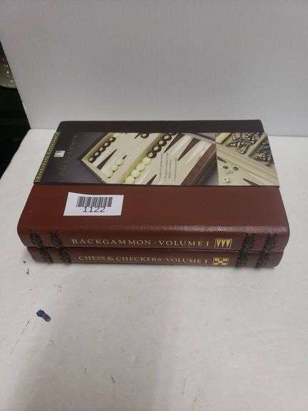 Two-Volume Game Set: Backgammon, Chess & Checkers - Trice Auctions