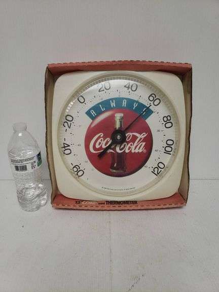 1994 Coca-Cola 12-Inch Always Coke Brand Thermometer in Original Box ...