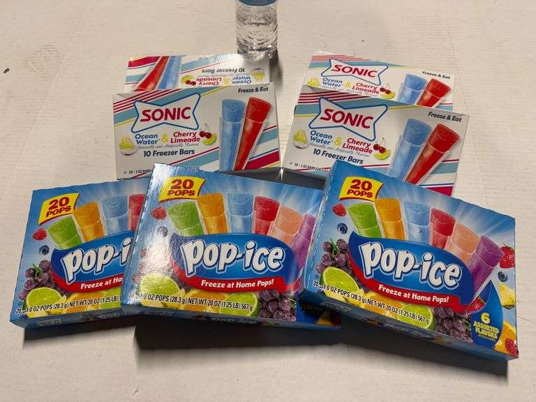 Pop-Ice and Sonic Freezer Pops Assortment - Trice Auctions
