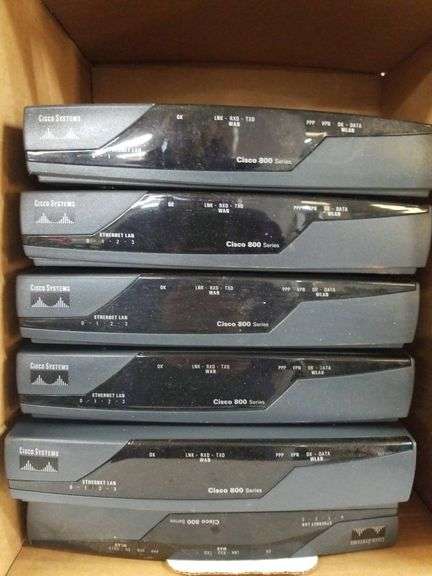 Lot of 5 Cisco 871W Routers - Cisco 800 Series - Trice Auctions