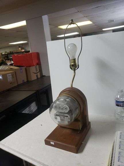 Vintage Electric Meter Lamp - Trice Auctions