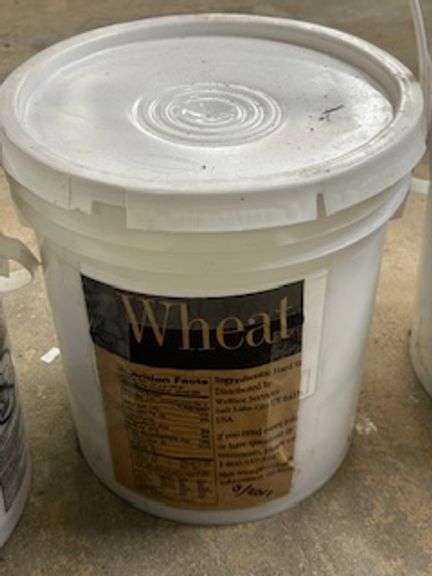 Long Term Food Storage - Bucket Freeze Dried Wheat - Trice Auctions