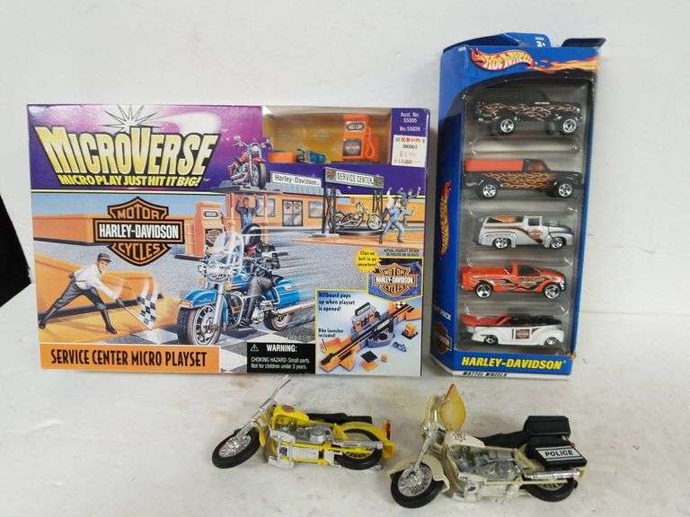 Harley-Davidson Micromachines and Hot Wheels Set - Trice Auctions