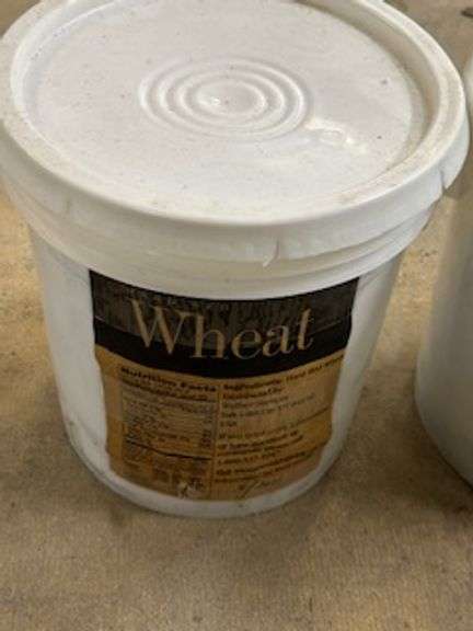 Long Term Food Storage - Bucket Freeze Dried Wheat - Trice Auctions