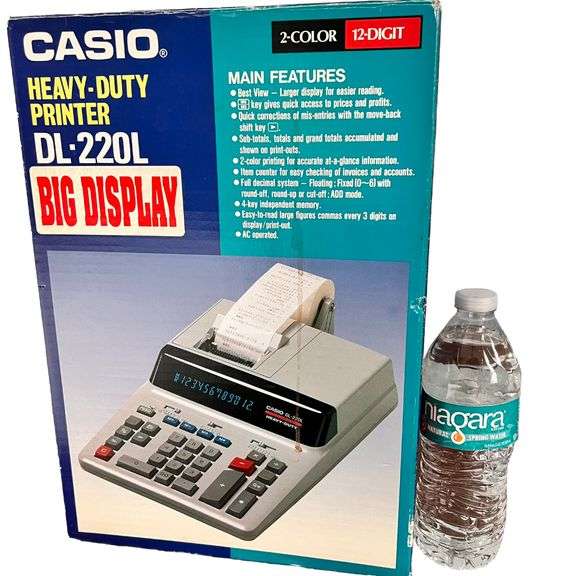 Vintage? Casio Heavy Duty Printer DL-220L Big Display (Printer needs ...
