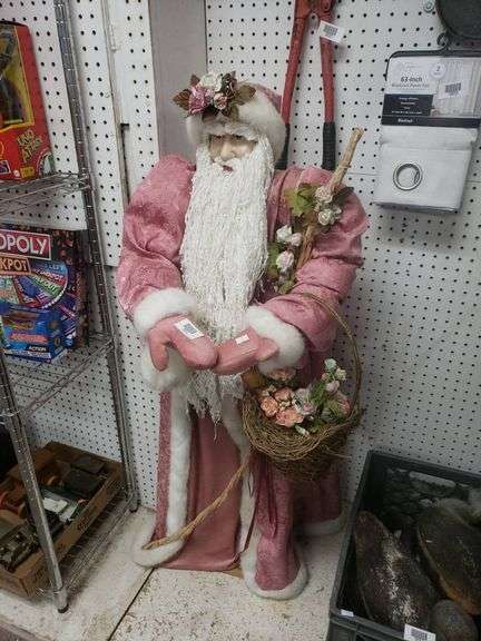 Pink Santa Claus figure decoration - Trice Auctions