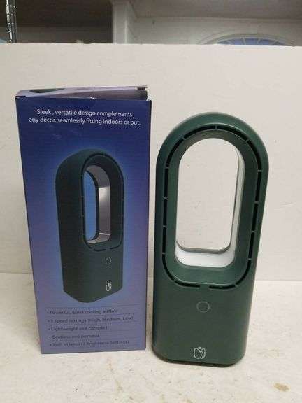 Green Bladeless Fan with Box - Trice Auctions