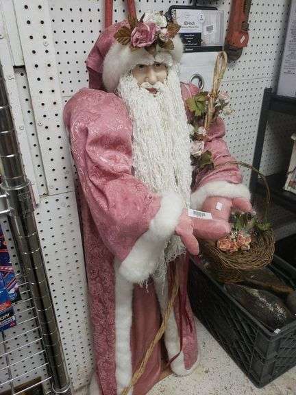 Pink Santa Claus figure decoration - Trice Auctions