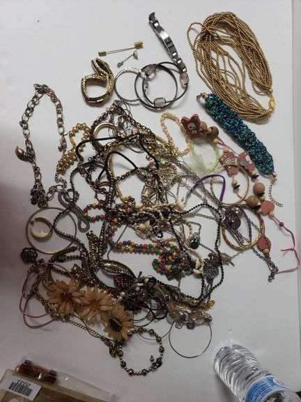 Assorted Costume Jewelry Lot with Necklaces and Bracelets - Trice Auctions
