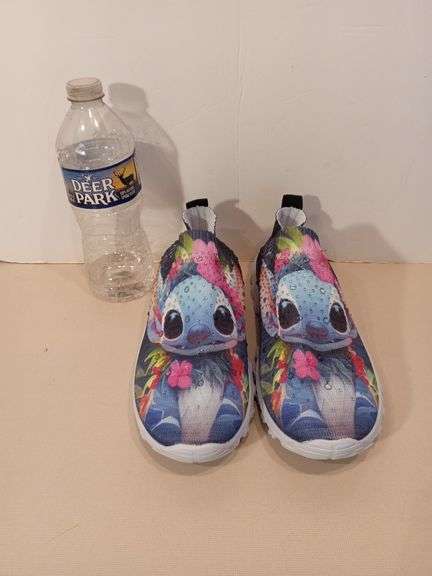 NEW Women's Lilo & Stitch Mesh Slip-Ons (Stitch/ 38 size) - Trice Auctions