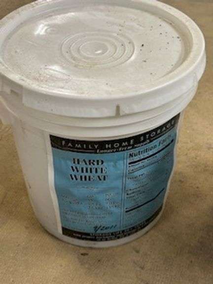 Long Term Food Storage - Bucket Freeze Dried Wheat - Trice Auctions