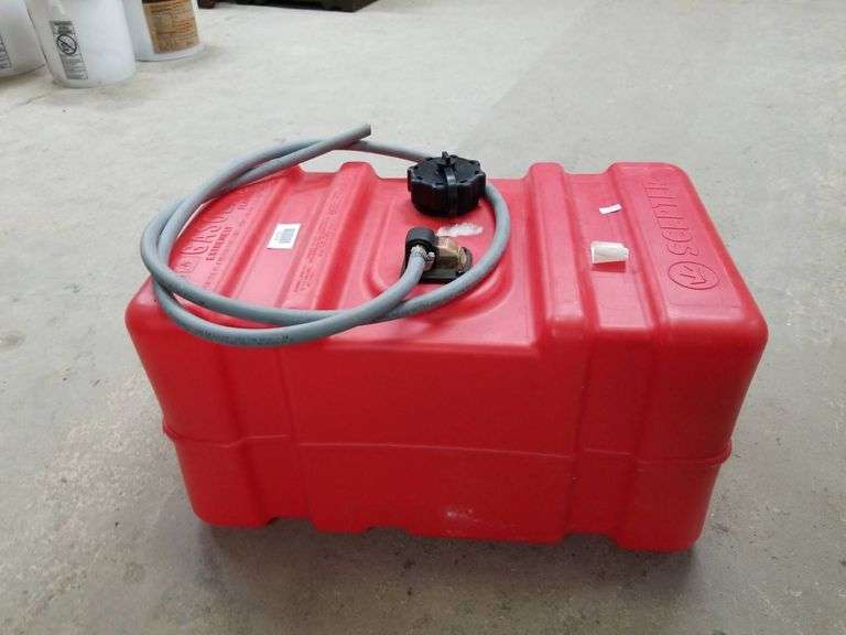 Scepter Red Plastic Fuel Tank with Hose and Cap - Trice Auctions
