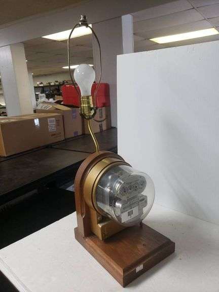 Vintage Electric Meter Lamp - Trice Auctions