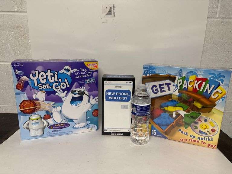 (2 appear new) Yeti Set Go, New Phone Who Dis, Get Packing games ...