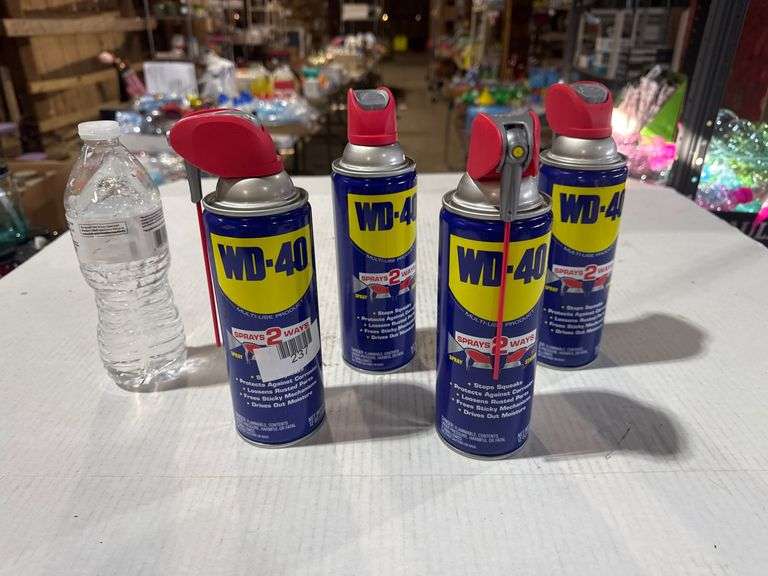 4 WD-40 Multi-Use Sprays, 2-Way Nozzle - Trice Auctions