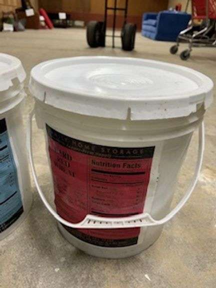 Long Term Food Storage - Bucket Freeze Dried Wheat - Trice Auctions
