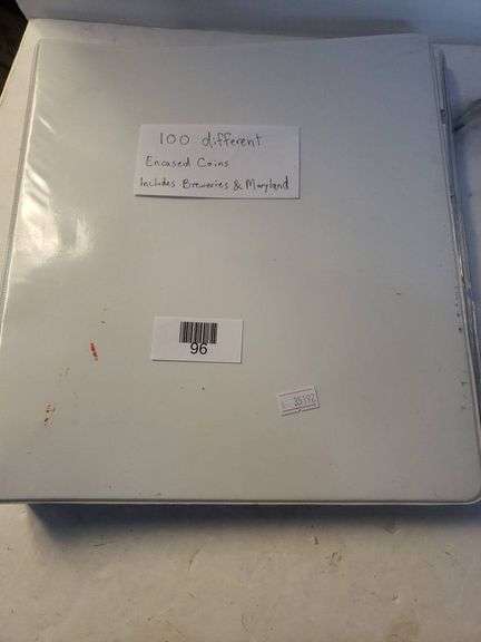 Binder of 100 Encased Coins Assortment - Includes Brewery & Maryland ...
