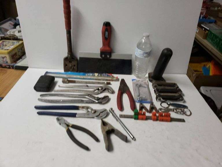 Hand Tools Including Pliers, Scrapers, and Wrenches - Trice Auctions