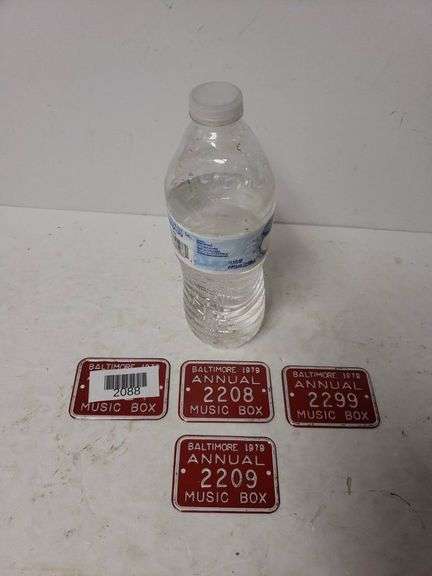 4 Baltimore 1978 Annual Music Box Plates with Numbers 2208-2224 - Trice ...