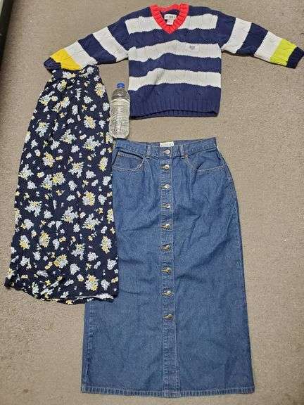 3 Piece Lot: Gymboree Sweater, Westport Denim Skirt, and Alia Studio ...