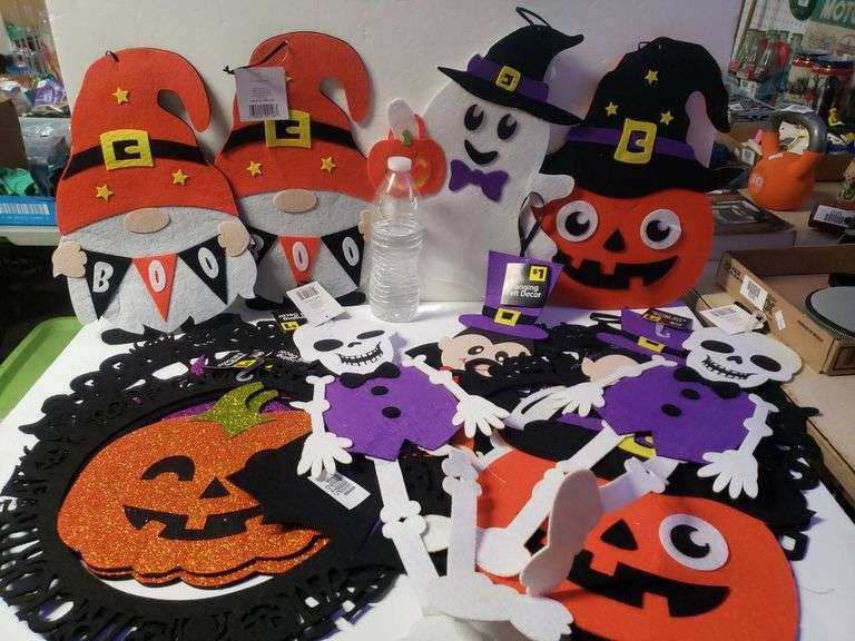 Halloween Decorations Including Felt Figures and Hanging Decor - Trice ...