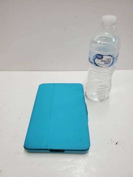 Tablet With Blue Cover and Screen Protection Included - Trice Auctions