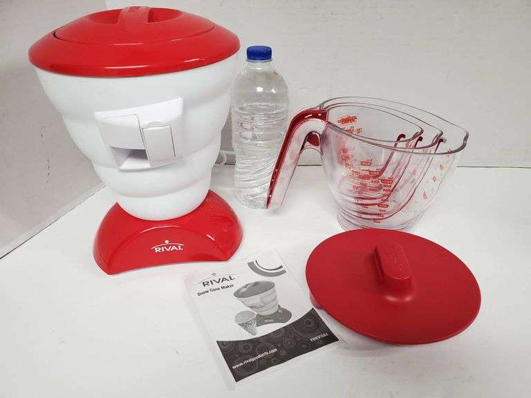 Rival Snow Cone Maker with Measuring Cup and Manual - Trice Auctions