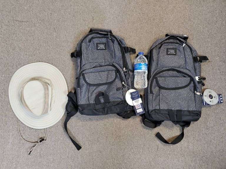 3 Piece Lot With Eastsport Backpacks and Outdoor Cap Hat - Trice Auctions