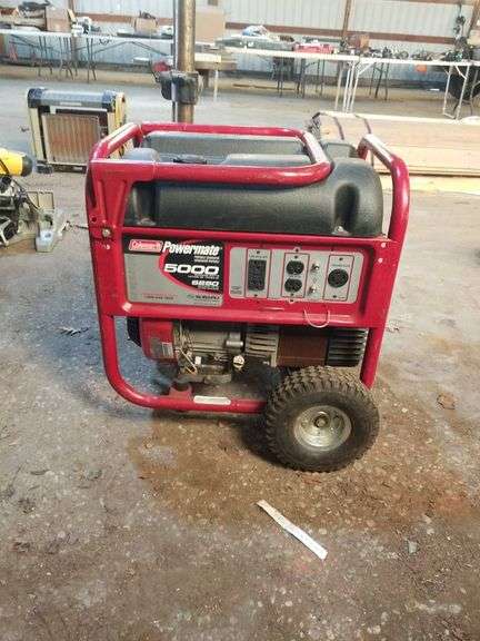 Coleman Powermate 5000-Watt Portable Generator With Subaru Engine ...