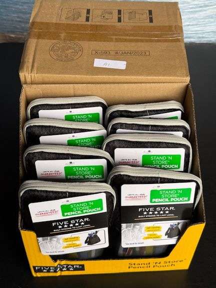 NEW Case/8 Mead Five Star Pen/Pencil Zipper Bags - Trice Auctions