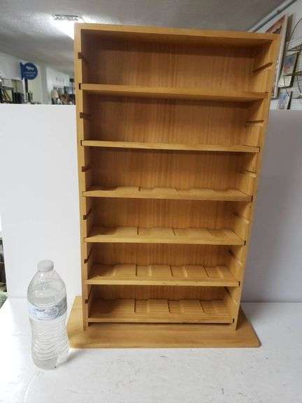 Tall Freestanding Shelf Unit With Multiple Slots for Display or ...