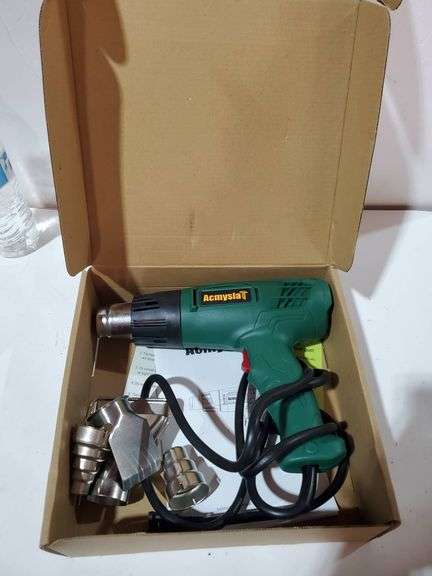Acmyslat Heat Gun Model K601 with Attachments in Original Box - Trice ...