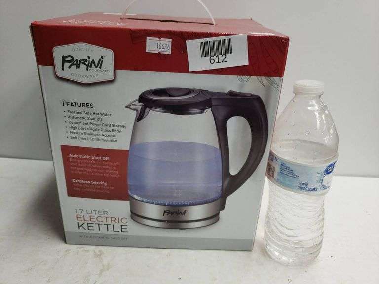 New Parini 1.7-Liter Electric Glass Kettle with LED Illumination ...