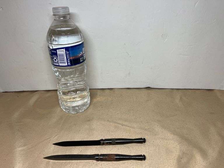 2 Vintage Valor Tak Fukuta Seki Japan 6” Ninja Throwing Spike Knives ...