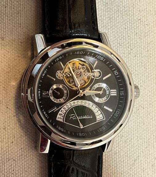 New Rousseau Automatic Movt Calendar Watch - Trice Auctions