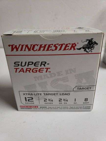 Winchester Super-Target 12 Gauge Xtra-Lite Target Load Ammunition ...