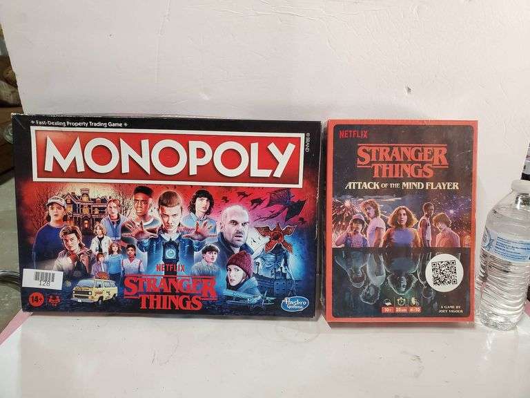 Netflix Stranger Things Monopoly and Card Game Bundle - Trice Auctions