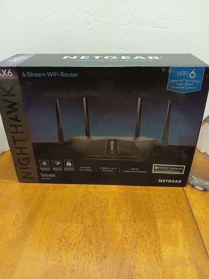 NEW Nighthawk AX6 Strean WiFi Router - Trice Auctions