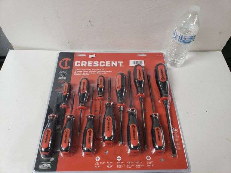 Crescent 12-Piece Diamond Tip Screwdriver Set - Trice Auctions